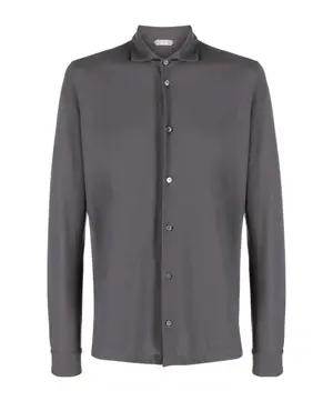 ZANONE Buttoned Long-sleeved Shirt - Gray