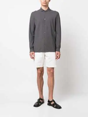 ZANONE Buttoned Long-sleeved Shirt - Gray