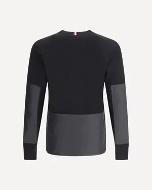 Moncler Long-sleeved Knitwear With Chest Logo Patch