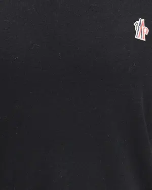 Moncler Long-sleeved Knitwear With Chest Logo Patch