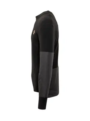 Moncler Logo Embroidered Knitted Jumper