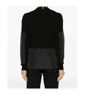 Moncler Logo Embroidered Knitted Jumper