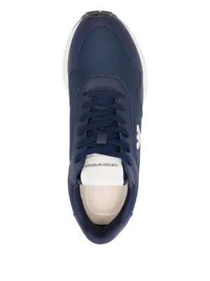 Emporio Armani Logo Plaque Lace-up Sneakers