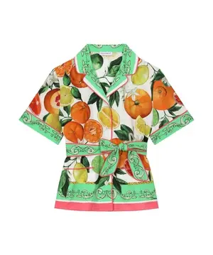 Dolce & Gabbana Citrus Print Cotton Shirt - Multicolor