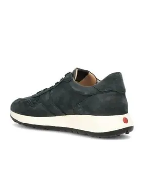 TOD'S Logo Embossed Round Toe Lace-up Sneakers - Blue