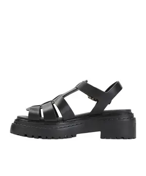 Prada Buckle-fastened Monolith Sandals - Black