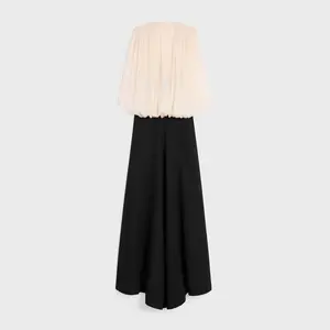 Celine Column Dress In Silk Crepe Muslin