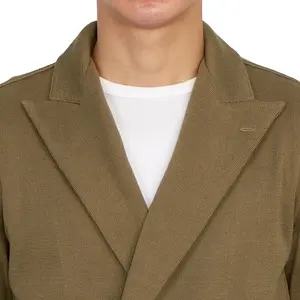 LARDINI Double-breasted Cotton Blazer - Green