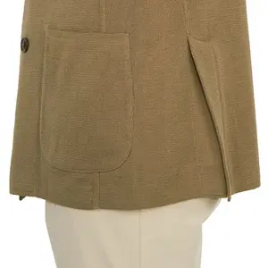 LARDINI Double-breasted Cotton Blazer - Green