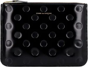 Comme Des Garçons Embossed Dot Zipper Wallet