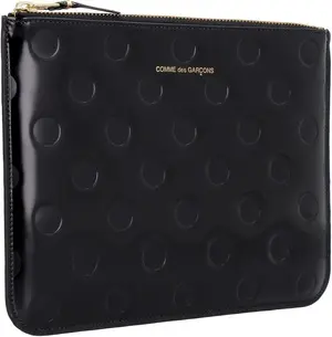 Comme Des Garçons Embossed Dot Zipper Wallet