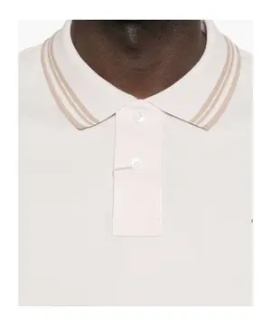 VIVIENNE WESTWOOD Tipped Collar Polo Shirt - White