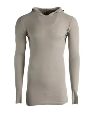 Rick Owens Hooded Long Sleeved T-shirt