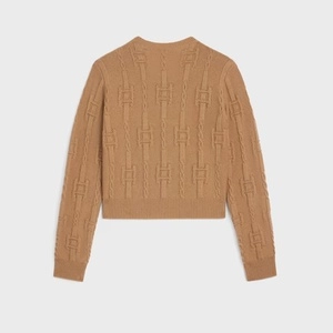 Celine Cashmere Crewneck Sweater With Chains Motif