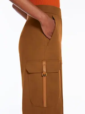 Max Mara Straight Leg Cargo Pants With Buckle Detail