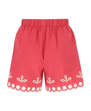 Red Valentino Valentino Lace Perforated Shorts