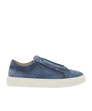 Hugo Boss Gary Suede Low-top Sneakers - Blue