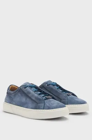 Hugo Boss Gary Suede Low-top Sneakers - Blue