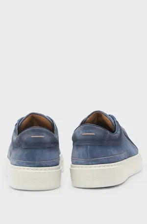 Hugo Boss Gary Suede Low-top Sneakers - Blue