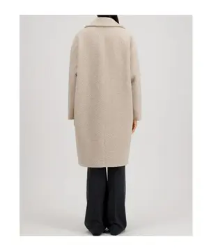 Harris Wharf London Bouclé Double-breasted Coat