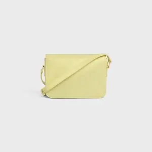 Celine Teen Triomphe Bag In Shiny Calfskin - Citrus