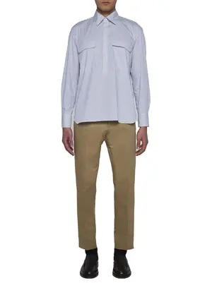 PT TORINO Cotton-blend Tailored Trousers