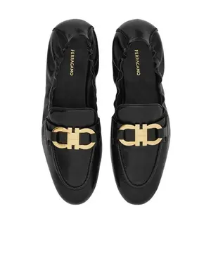 FERRAGAMO Gancini Detail Elasticated Loafers
