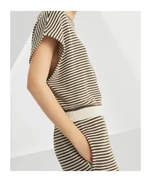 Brunello Cucinelli Cotton Striped Track Trousers