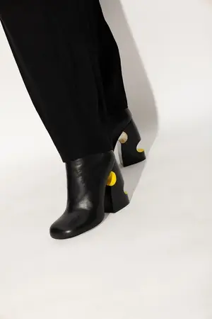 Off-White Cut-out Zip-up Ankle Boots