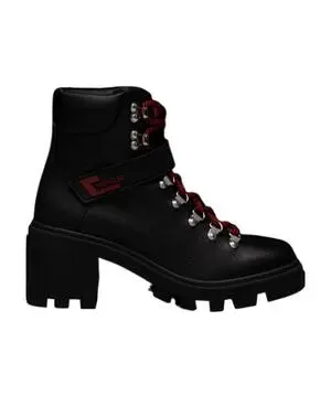 Moncler Carol 50mm Leather Ankle Boots