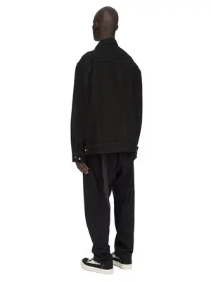Rick Owens Sphinx Jumbo Worker Button-up Jacket - Black