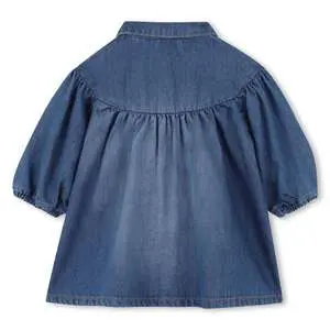 Chloé Denim Dress With Elasticated Cuffs And Pockets