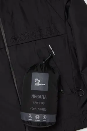 Moncler Negara Packable Hooded Windbreaker - Black
