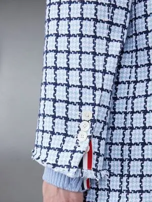 Thom Browne Checked Cotton Single-breasted Coat