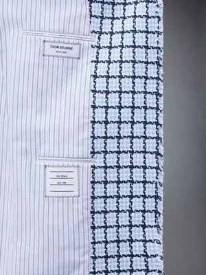 Thom Browne Checked Cotton Single-breasted Coat
