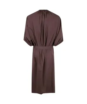 Brunello Cucinelli Embellished Belted Midi Dress - Black