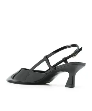 STUART WEITZMAN Pointed High Heel Slingback Sandals - Black