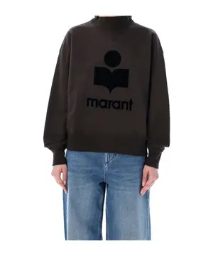 Isabel Marant Étoile Moby Logo Sweatshirt - Black