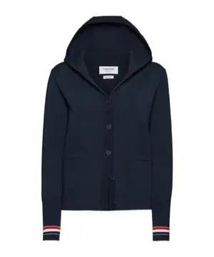 Thom Browne Knitted Cardigan With Iconic Stripes