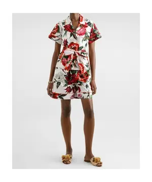Dolce & Gabbana Floral Print Short Sleeve Shirt