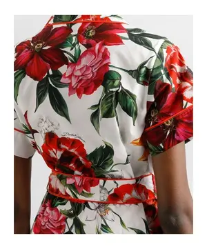 Dolce & Gabbana Floral Print Short Sleeve Shirt