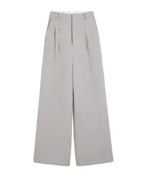AMI Paris Pleated Wide-leg Palazzo Pants