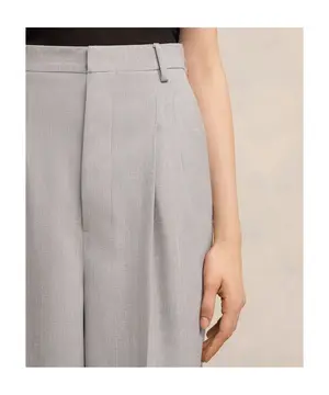 AMI Paris Pleated Wide-leg Palazzo Pants