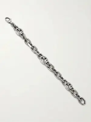 Gucci Interlocking G Chain Bracelet - Silver
