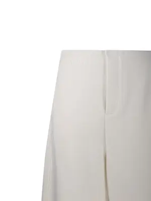 Max Mara High-waist Trousers - Ivory