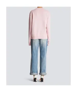 Balmain Emblème Embroidered Knit Cardigan