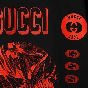 Gucci Logo Symbols Hooded Sweatshirt - Black