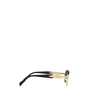 Prada Oval Frame Sunglasses - Gray