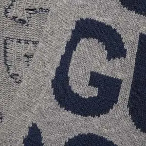 Gucci Logo Intarsia Button-up Cardigan