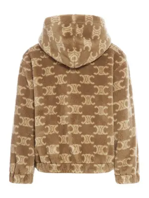 Celine Triomphe Wool Hooded Jacket